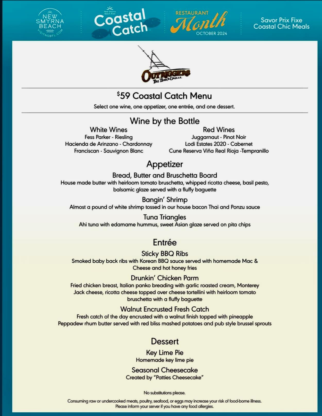 Coastal Catch Month Extended through November 15 – Outriggers