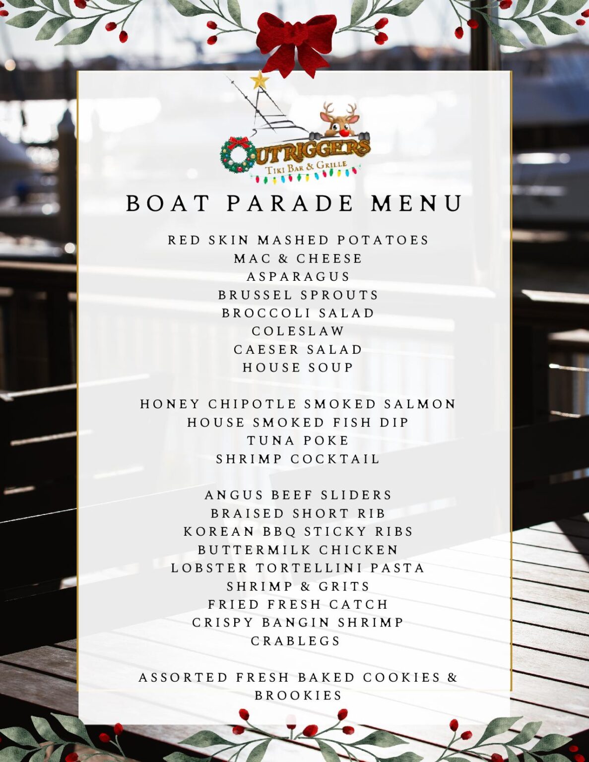 Boat Parade Menu – Outriggers